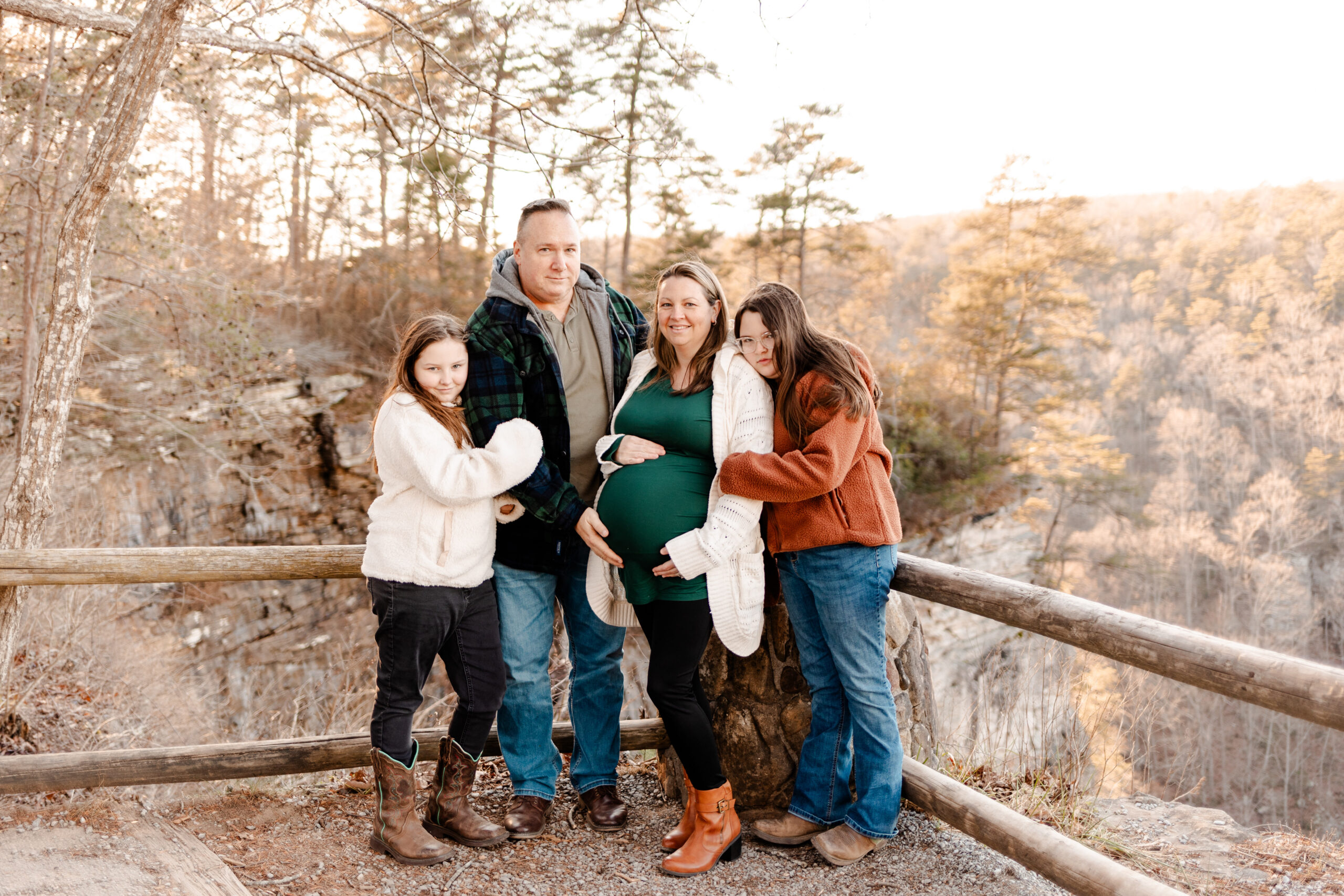 The Reese Family | Cloudland Canyon Family Maternity Session