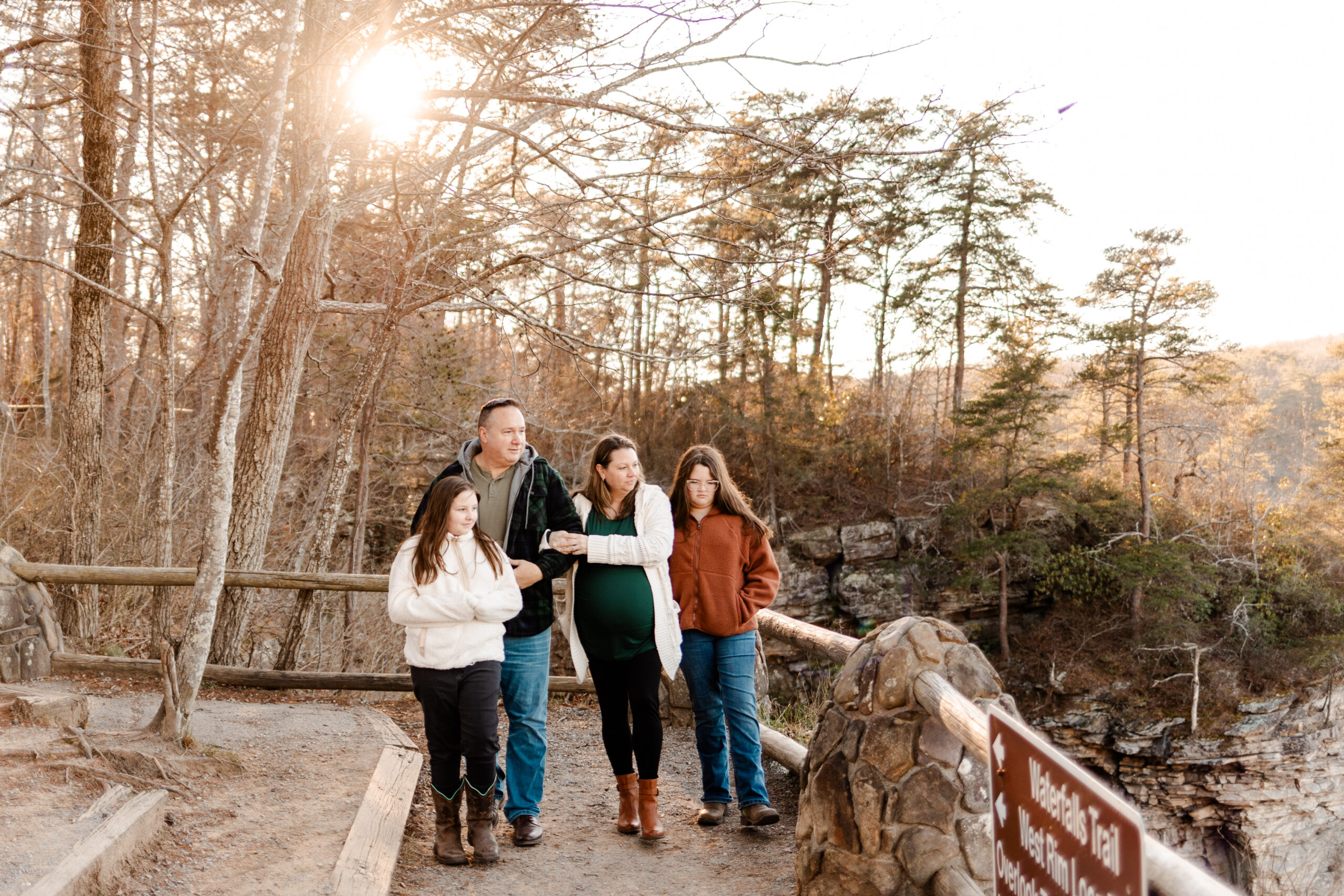 The Reese Family | Cloudland Canyon Family Maternity Session