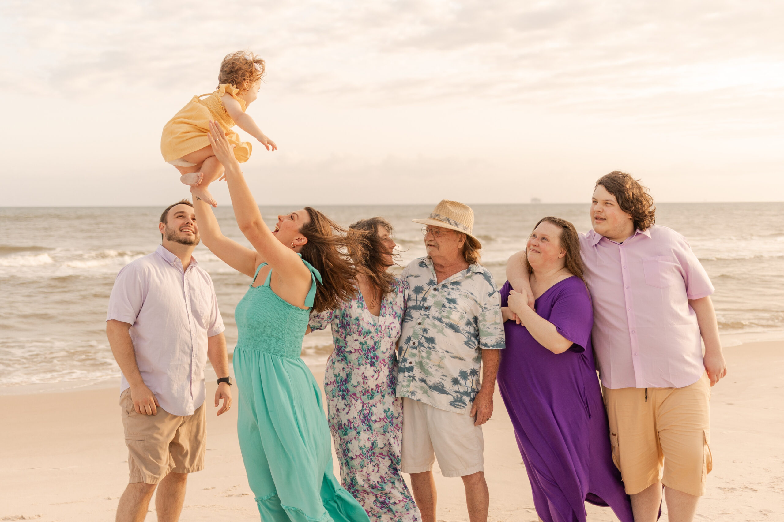 Smith + VandeWaa Families | Gulf Coast Family Beach Session